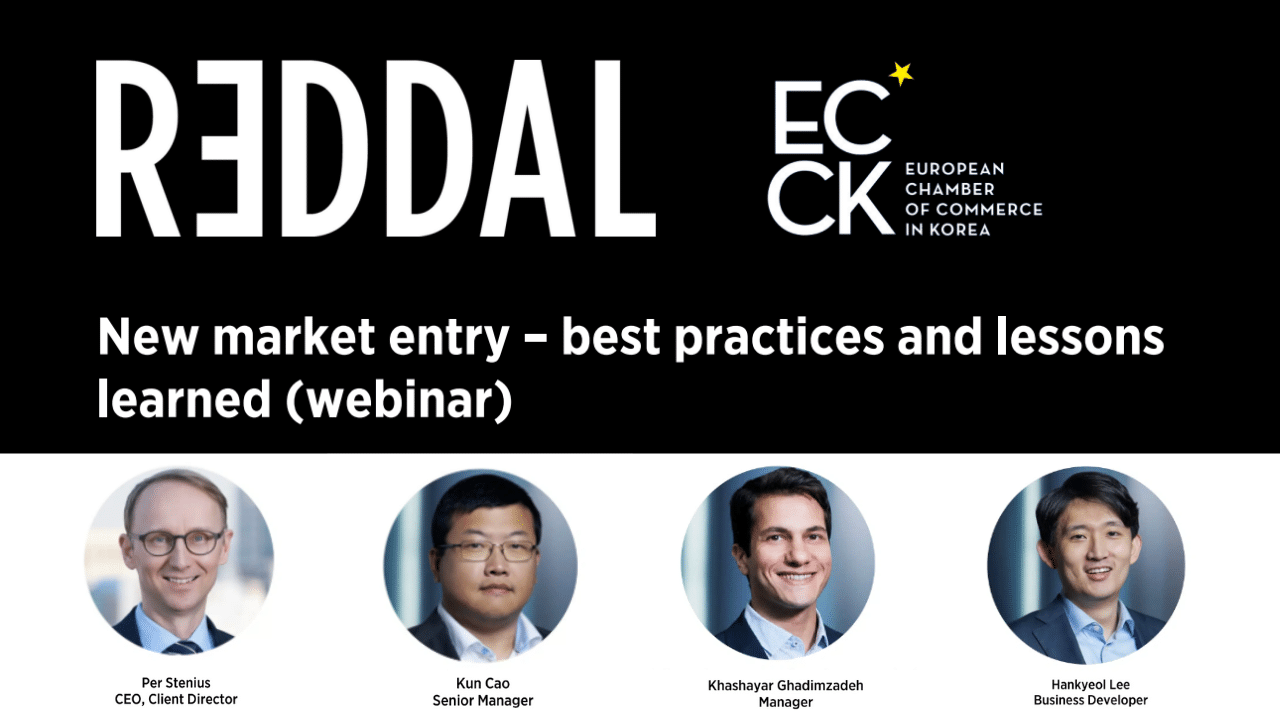 ECCK & Reddal Webinar on New Market Entry Successfully Concluded ...
